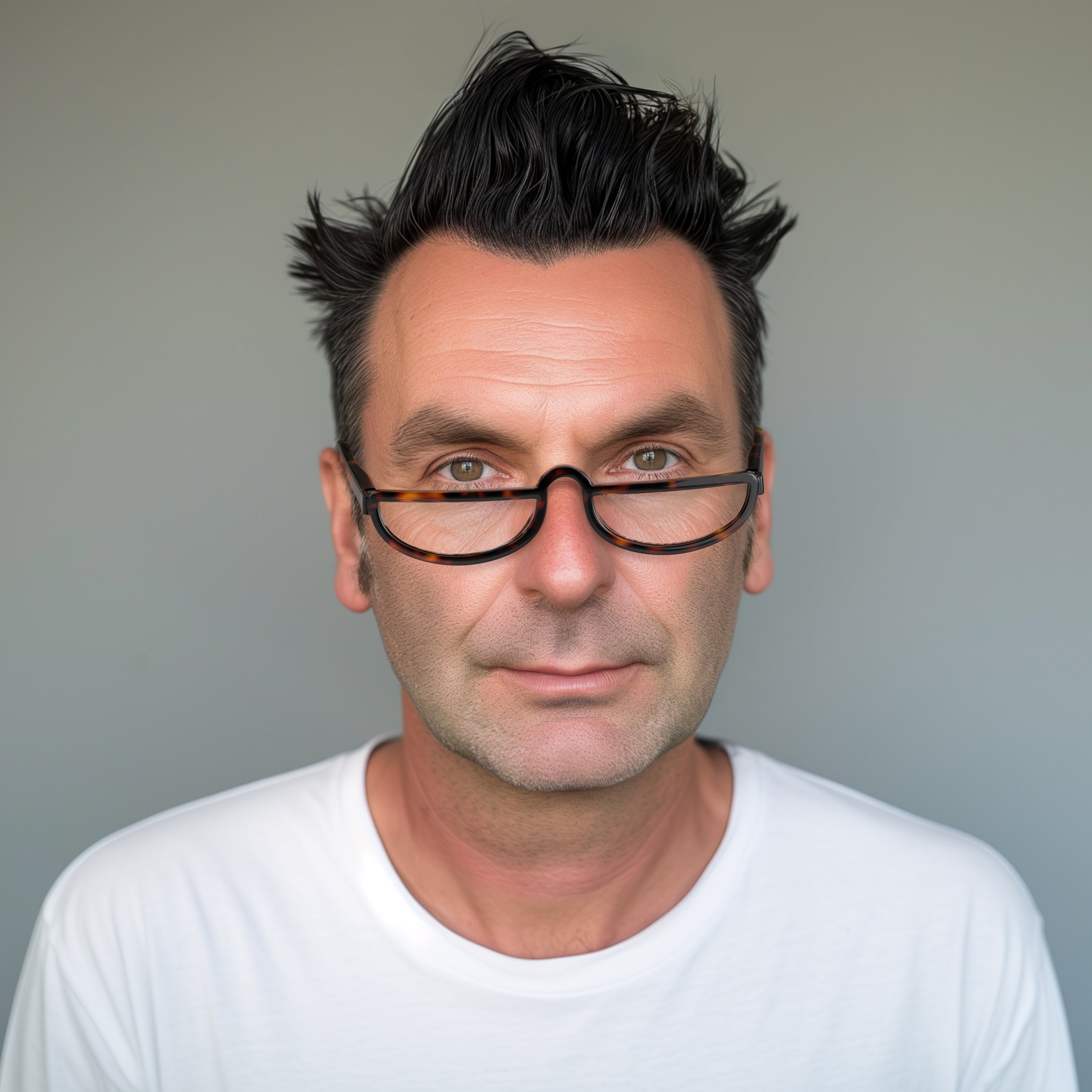 Brainy reading glasses in gloss tortoiseshell – London Mole