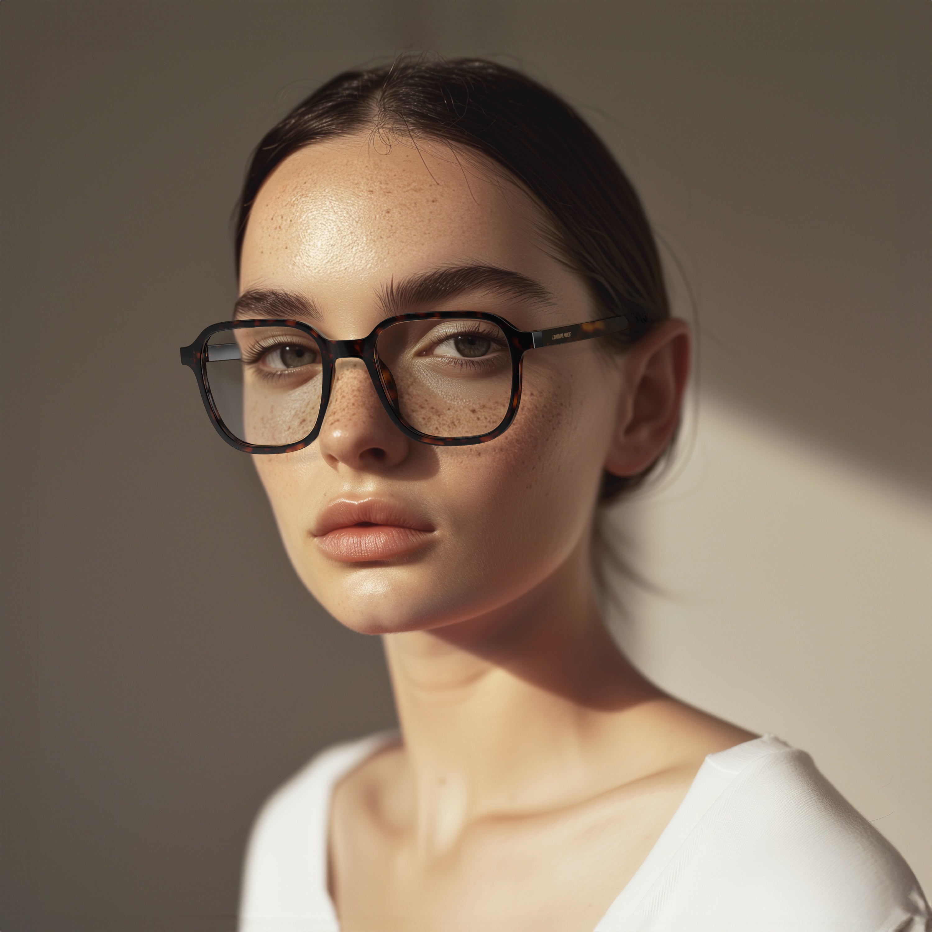 Hollywood blue blocker glasses in gloss tortoiseshell – London Mole