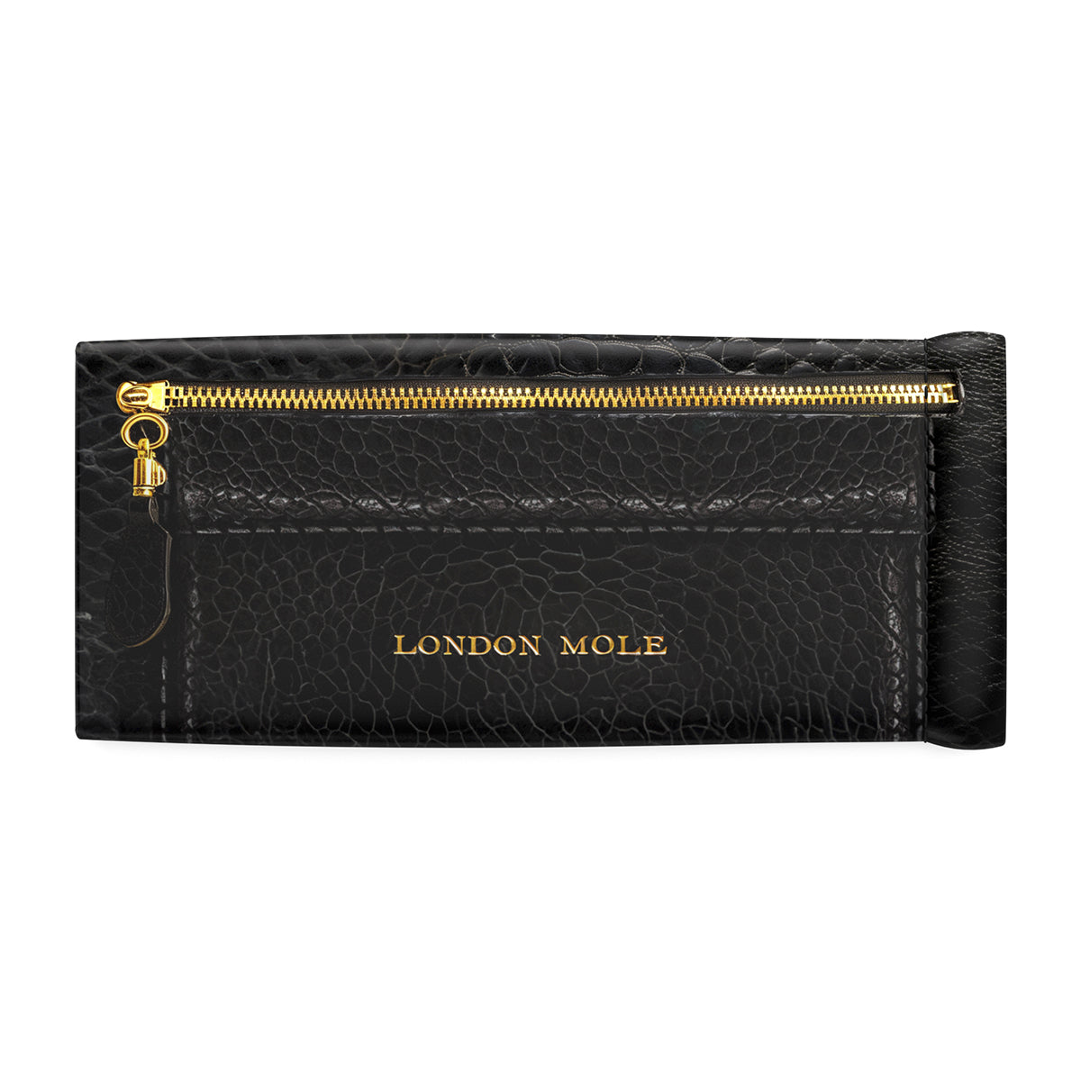 Zipped snake print pouch – London Mole
