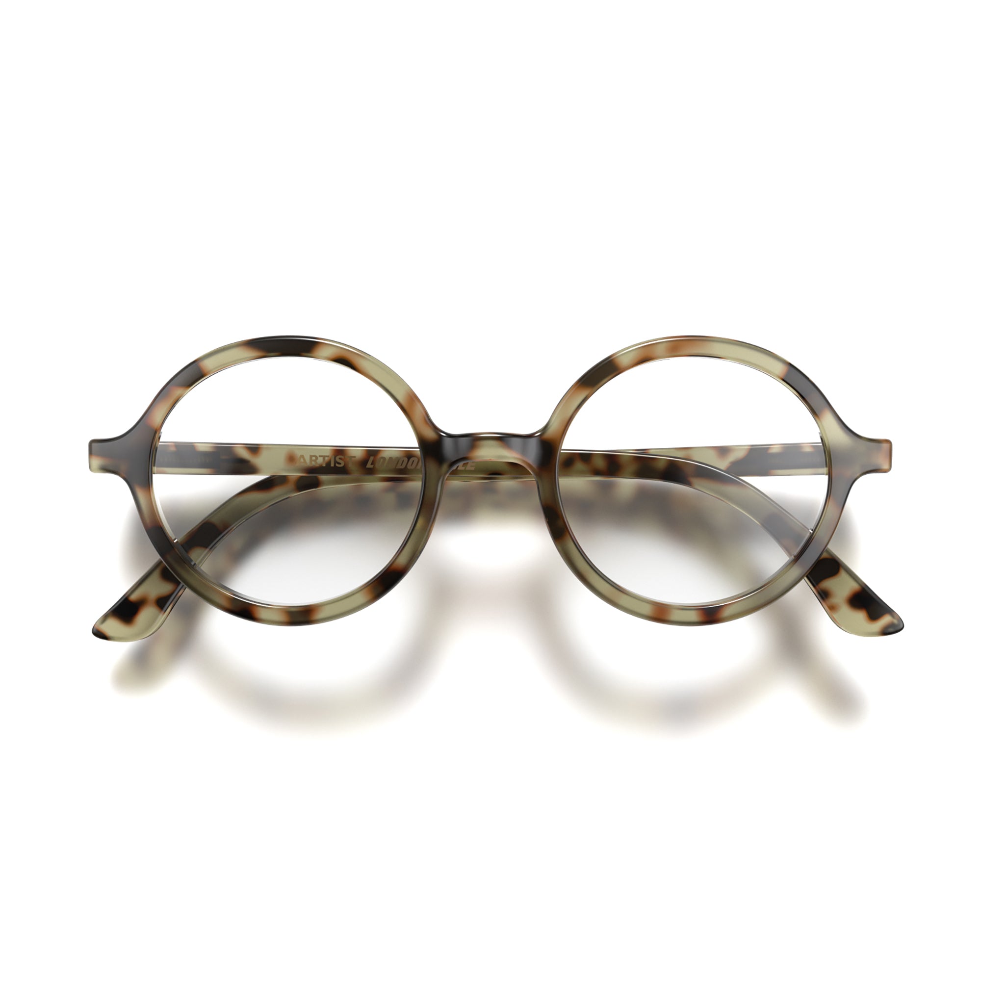 Artist reading glasses in gloss pale tortoiseshell – London Mole