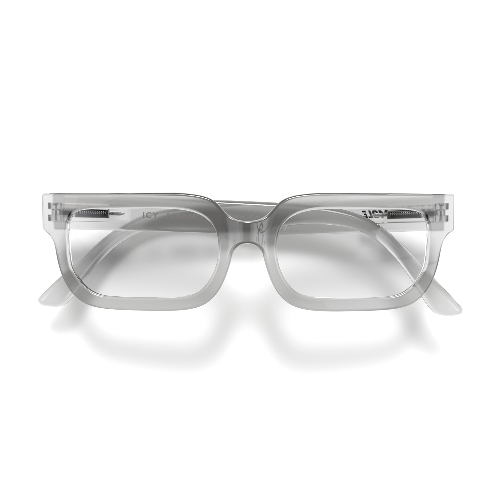 Icy reading glasses in transparent – London Mole