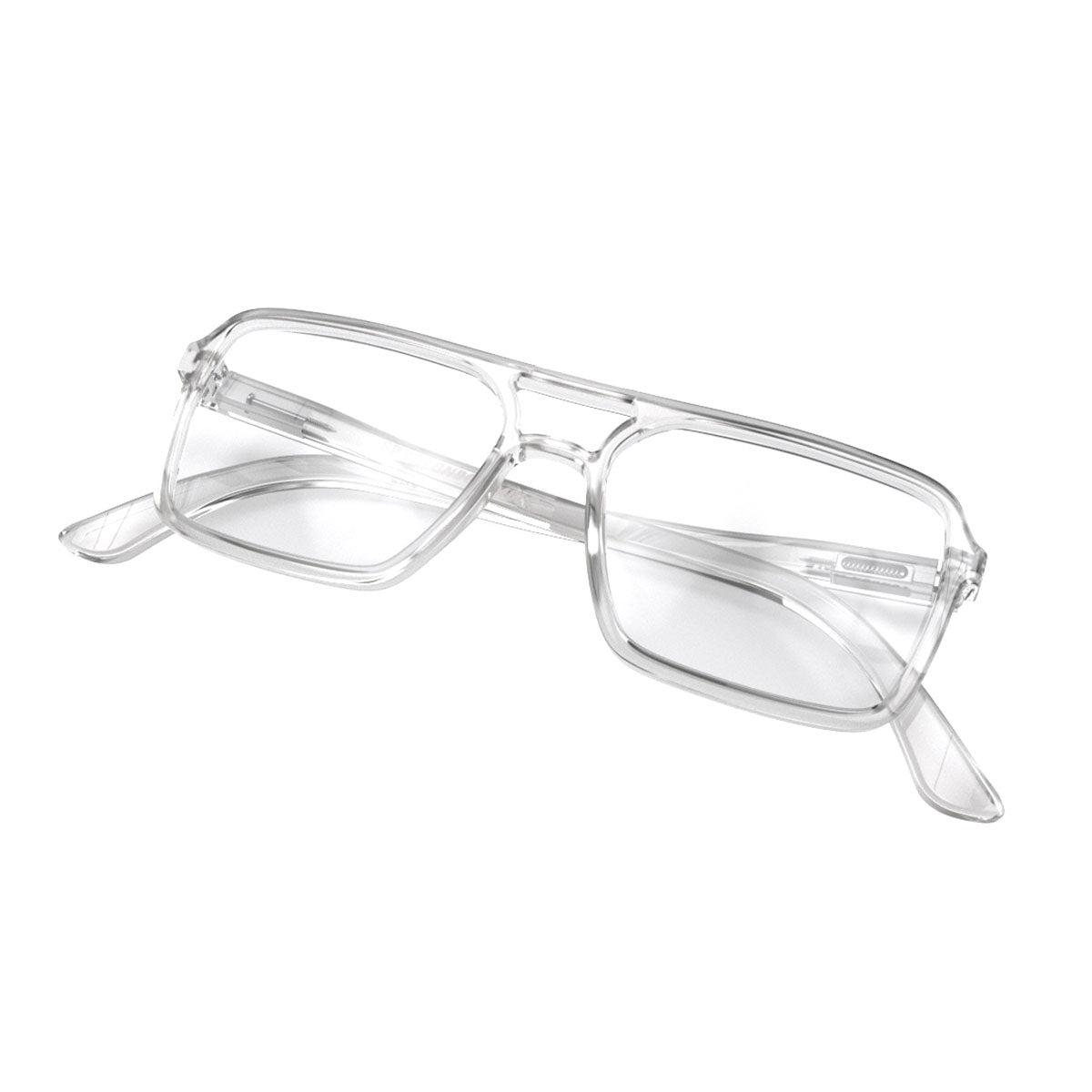 Spy blue blocker glasses in transparent – London Mole